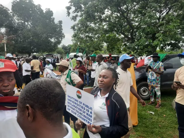 ASUU Strike: "We no go back down, two years no too much to sacrifice" - BBC News Pidgin