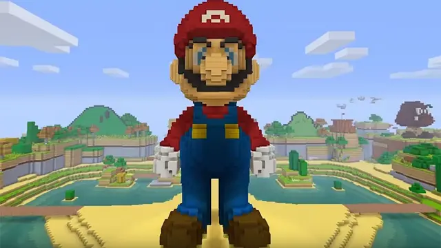 Minecraft Mario Background Related