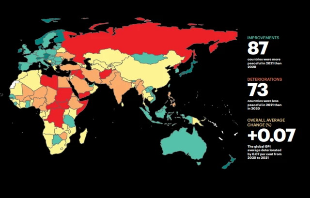 Global Peace Index Report 2021: Ghana rank 2nd most peaceful country in Africa - BBC News Pidgin