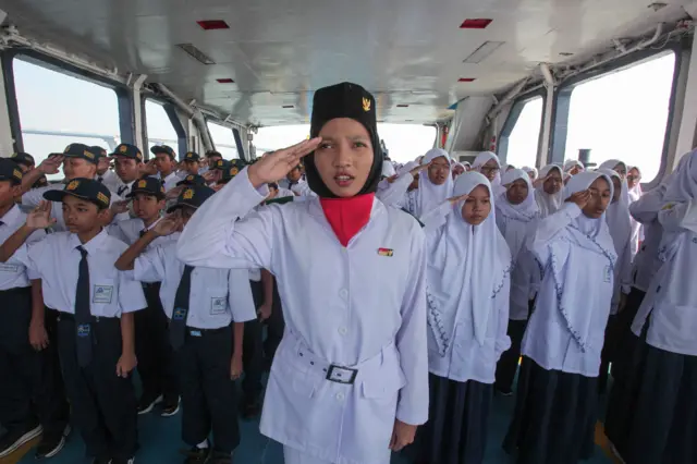 HUT RI ke-79: Potret perayaan kemerdekaan dan pengibaran bendera Merah Putih di IKN dan seluruh ...