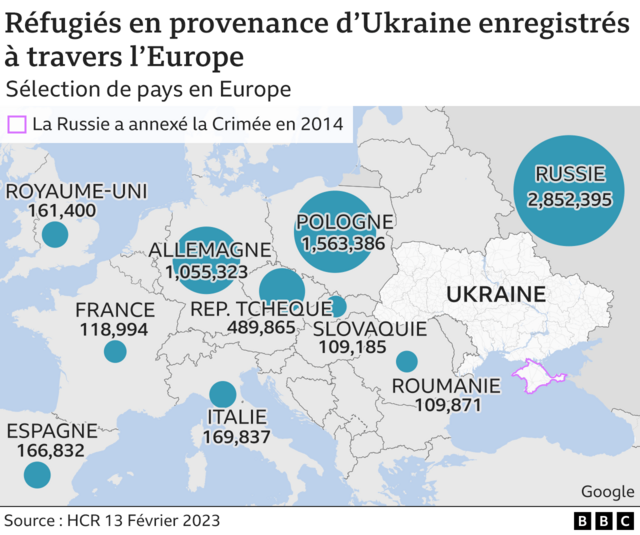 Guerre Ukraine - Russie en graphiques : Qu'est-ce qui a changé un an plus tard ? - BBC News Afrique