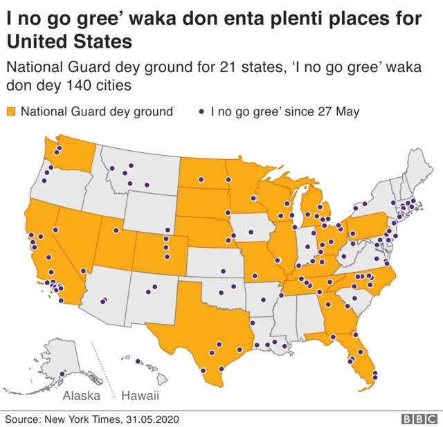 George Floyd protest: More pipo still dey do I no go gree for America ...