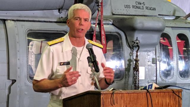 Tàu USS Ronald Reagan đến Philippines vào lúc Biển Đông đang căng thẳng - BBC News Tiếng Việt