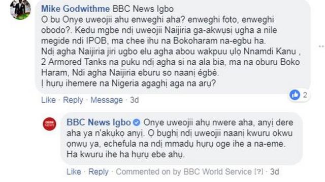Ipob: Lee foto onye uweojii nwụrụ n'ọgbaghara mere na Nnewi - BBC News Ìgbò