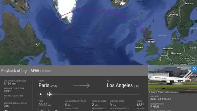 Injini ya ndege ya abiria ya Air France, yaharibika angani - BBC News ...