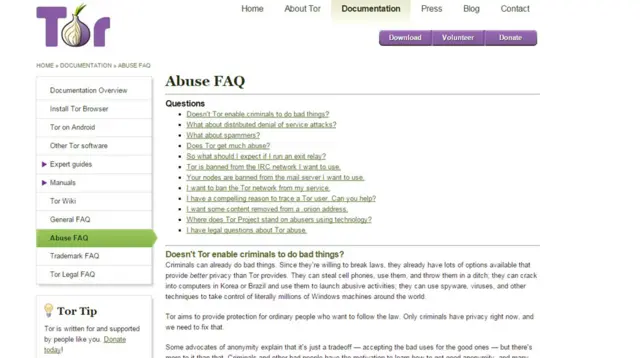 "Tor no comete crímenes, los cometen los criminales": la defensa del ...