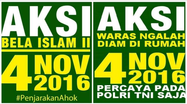 Lima hal yang perlu diketahui soal demonstrasi 'tangkap Ahok' 4 November - BBC News Indonesia