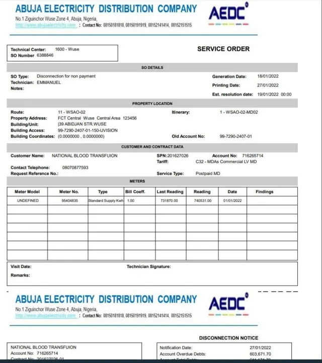 Nigeria Blood Service Commission cry out say blood spoil for bank afta ...