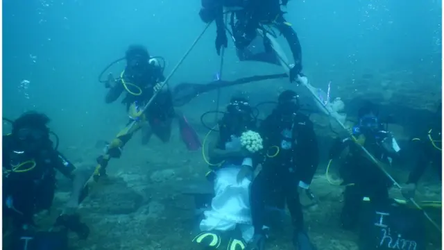 කල්පිටිය කොරල් පරය: යළි ජීවය දීමට කිමිදෙන සහෝදරියෝ - BBC News සිංහල