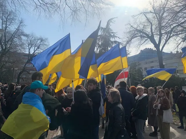 Ukrajina i Rusija: Skupovi u Beogradu i Novom Sadu povodom godišnjice ...