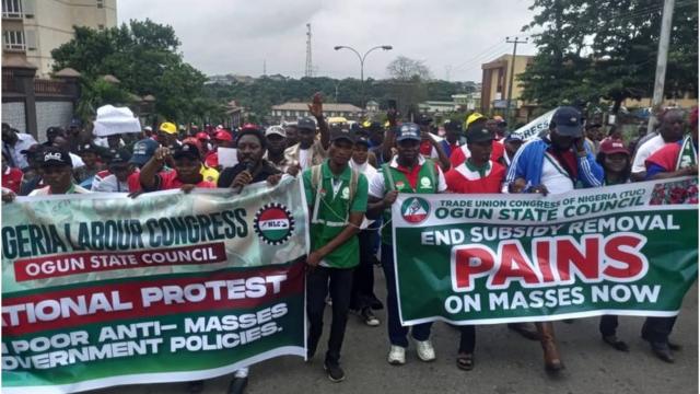 NLC strike update: Protesters break gate enta National Assembly- How ...