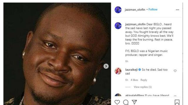 Nigerian music producer, rapper, Lotanna Udezue 'Big Lo' don die - BBC ...