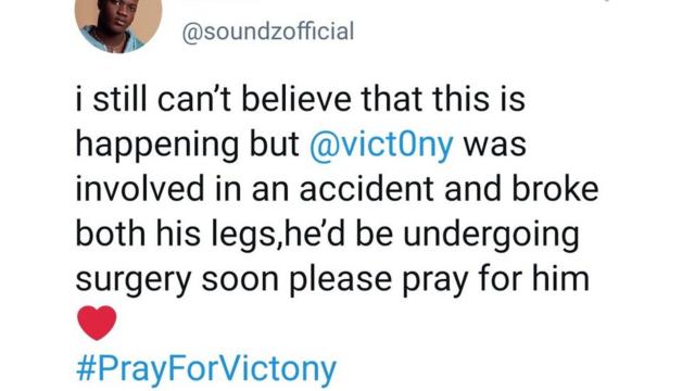 Victony: Davido, Laycon, odas pray for Victony as di Nigerian rapper ...