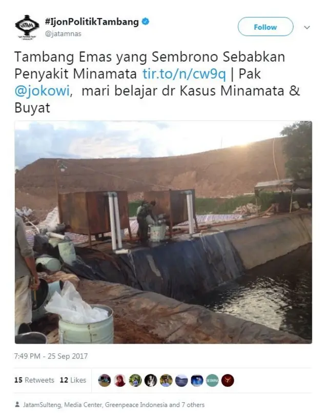 Mengapa aktivis lingkungan tetap menuntut penutupan total tambang emas Poboya? - BBC News Indonesia