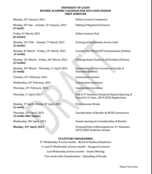School resumption in Nigeria update today: University of Lagos, UNIBEN ...