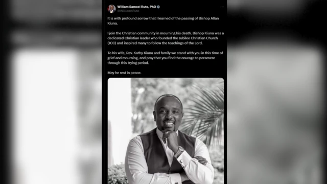 Bishop Allan Kiuna death: Kenya Jubilee Christian Church leader don die ...