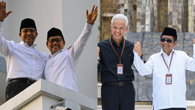 Pilpres 2024: Anies-Muhaimin dan Ganjar-Mahfud MD daftar capres-cawapres ke KPU - BBC News Indonesia