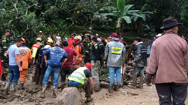 Quetame: las imágenes de los efectos de la avalancha en Colombia que dejó al menos 15 muertos y ...