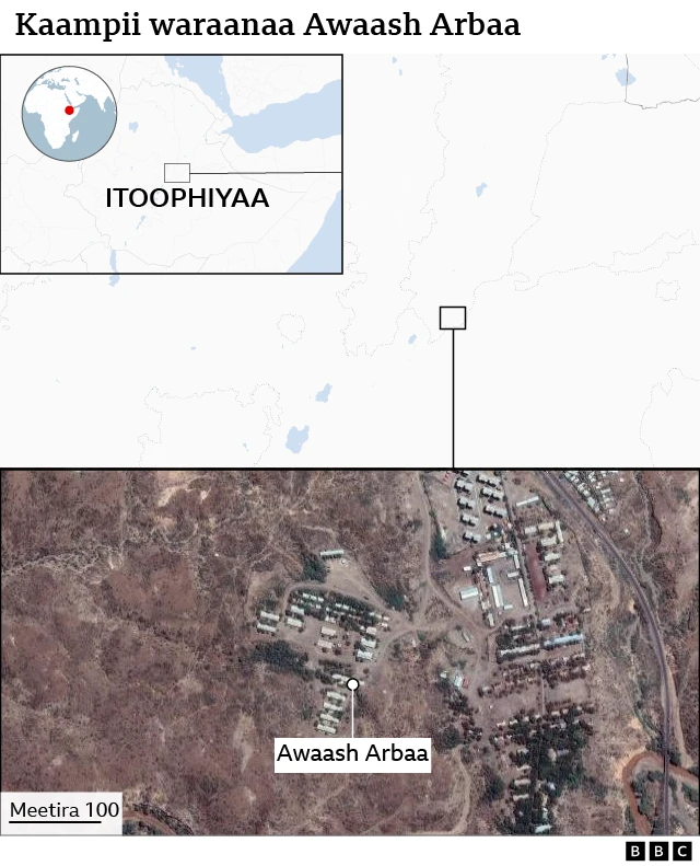 Itoophiyaatti waa'ee gammoojjii namoonni jumlaan itti hidhaman, Awaash ...