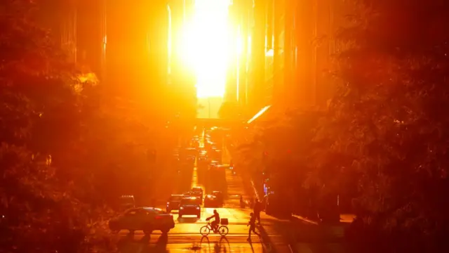 ¿Qué es el Manhattanhenge, el espectacular fenómeno solar urbano en ...