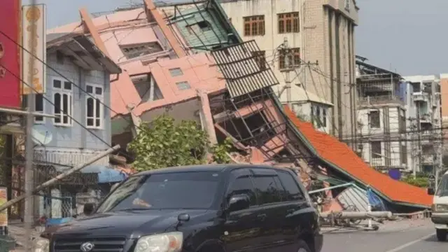 ミャンマーでM7.7の大地震、非常事態を宣言 隣国タイでもビル倒壊 - BBCニュース