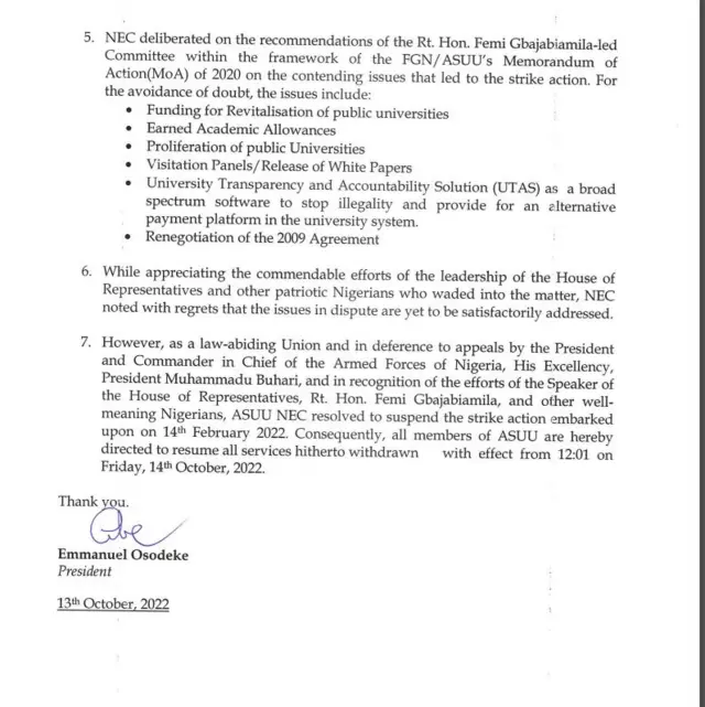ASUU strike: Ìjọba kò ì tíì dáhùn àwọn ìbéèrè wa - BBC News Yorùbá