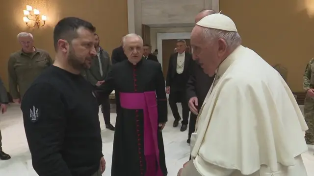 Russia Ukraine War Pope Tell Zelensky Say E Dey Pray For Peace Bbc