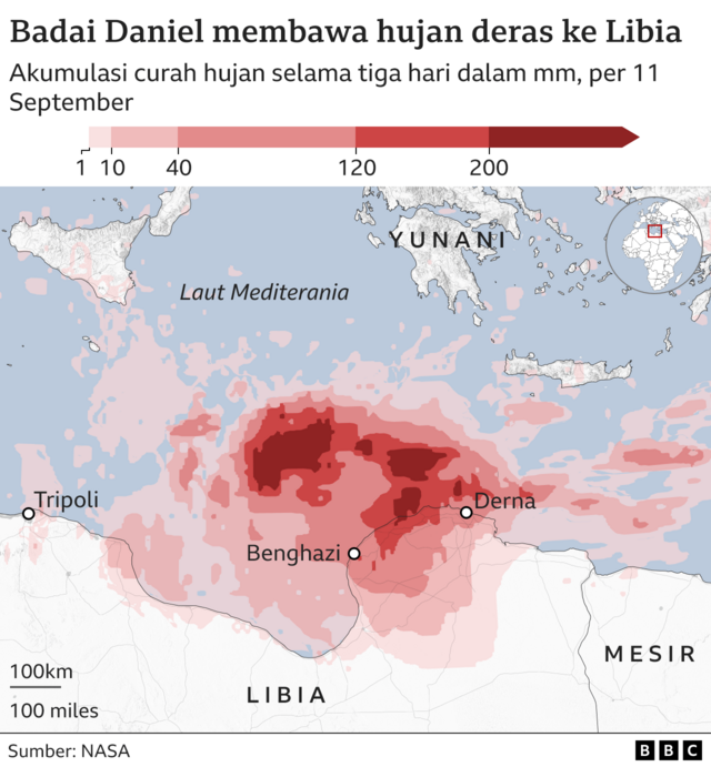 Banjir bandang Libia: Mengapa kerusakan di Kota Derna begitu dahsyat ...