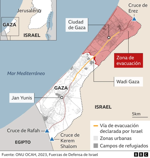 Guerra Israel - Hamás: La desesperación en Jan Yunis, la ciudad de Gaza con un millón de bocas ...