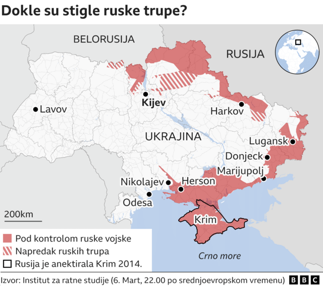 Rusija i Ukrajina: Dan četrnaesti - šta znamo do sada - BBC News na srpskom