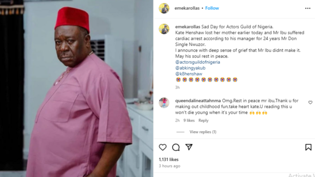 Mr Ibu dead: Nollywood actor John Okafor die afta battle with illness ...