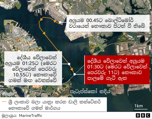 ශ්‍රී ලංකාව බලා යාත්‍රා කරමින් තිබූ නෞකාවක් ගැටී ඇමෙරිකාවේ දැවැන්ත ...