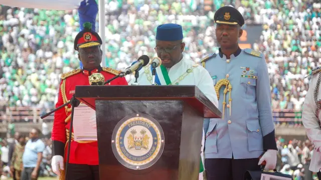 President Julius Madaa Bio say make pipo join hand wit am change Sierra ...