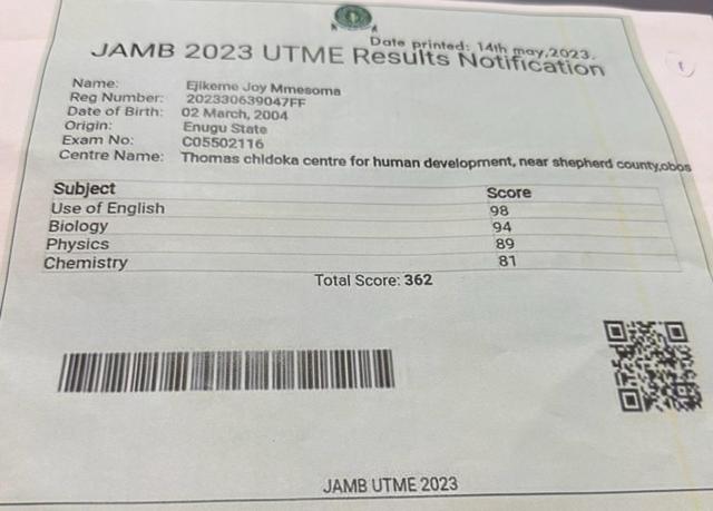 Mmesoma jamb result: How to check your jamb result to know if na ...