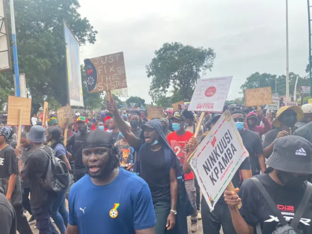 Ghana protests: Protesters for Ghana use final day of protest to call ...