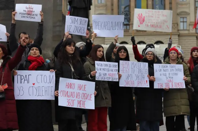 Protesti u Srbiji: Stala Slavija u Beogradu, blokada i u Nišu - BBC ...