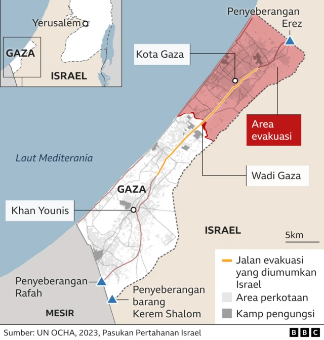 Palestina: Khan Younis, kota yang porak poranda di Gaza selatan dengan ... Palestina: Khan Younis, kota yang porak poranda di Gaza selatan dengan ...