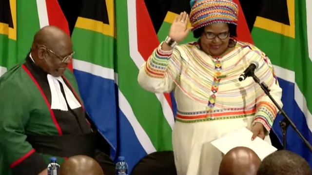 Cabinet of South Africa 2024: South Africa president Cyril Ramaphosa swear-in Paul Mashatile ...