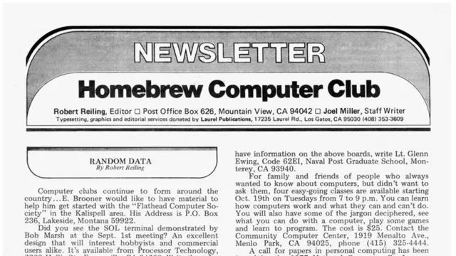 Homebrew Computer Club, el legendario club de nerds que inspiró a los ...