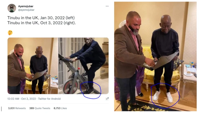 Bola Tinubu: Video wey Nigerian presidential candidate post for Twitter na old video? - BBC News ...