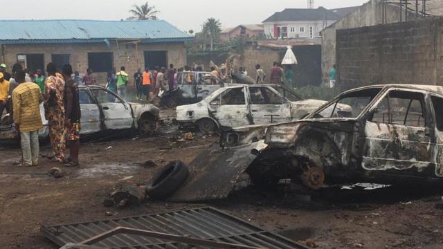 Gas explosion in Lagos today: Iju-Ishaga gas tank truck fire outbreak ...