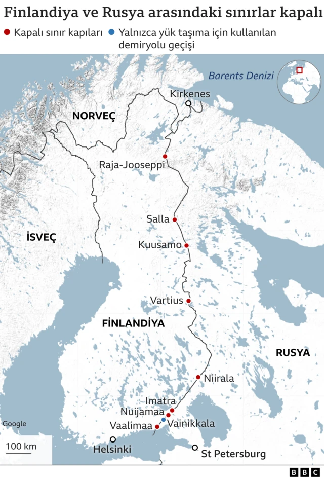Finlandiya neden Rusya ile tüm sınırlarını kapattı? - BBC News Türkçe