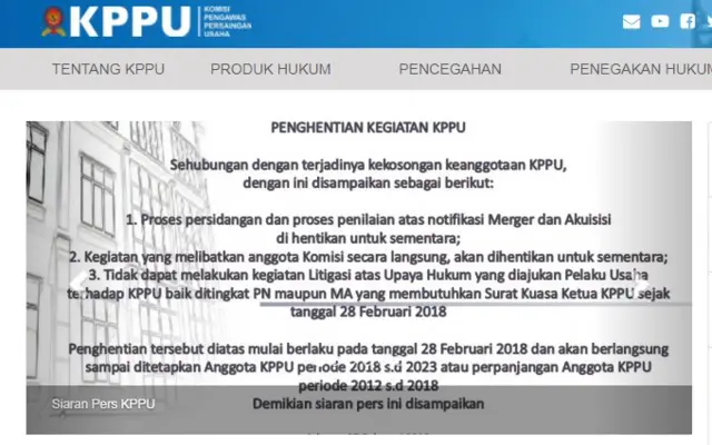 Bagaimana komisioner Komisi Pengawas Persaingan Usaha (KPPU) bisa ...