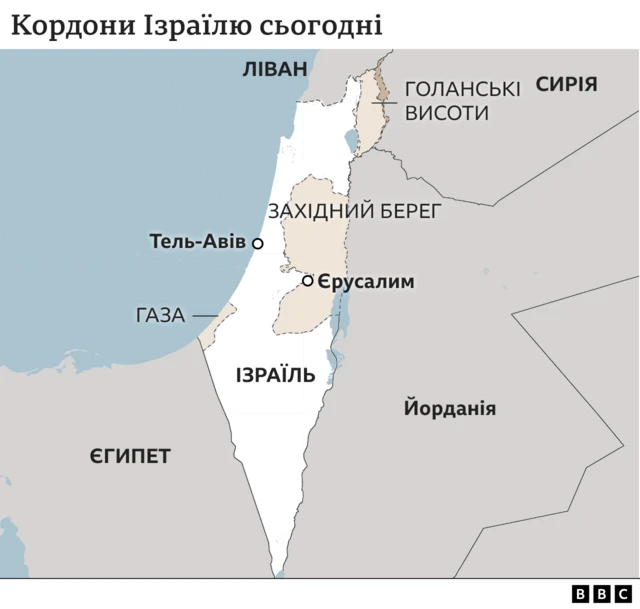 Кордони Ізраїлю у мапах чому вони досі не визначені Bbc News Україна
