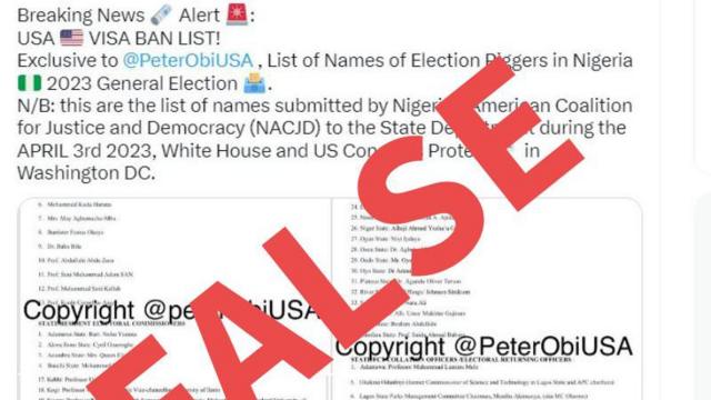 US visa ban on Nigeria update: List of Nigerians wey dey circulate na fake, America Embassy tok ...