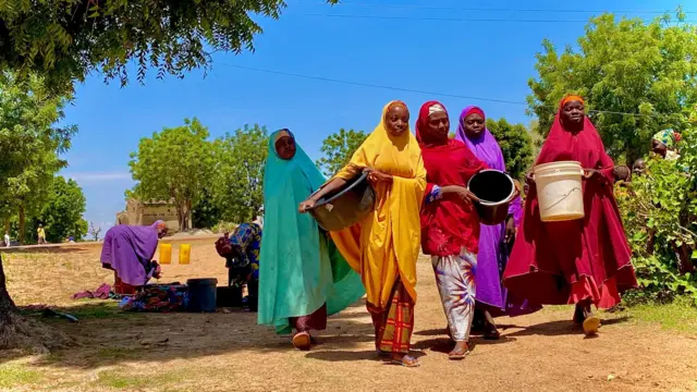 Matsalar ruwa a Kano: 'Yadda muke shan ruwa tare da dabbobinmu a rafi ...
