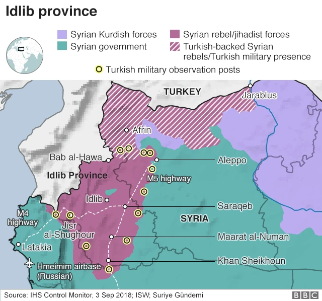 Ciidama Turkiga oo gudaha u galay Gobolka Idlib ee dalka Suuriya - BBC ...