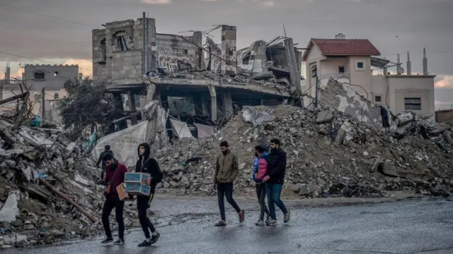 Gaza: las imágenes del nuevo año en medio de constantes bombardeos de ...