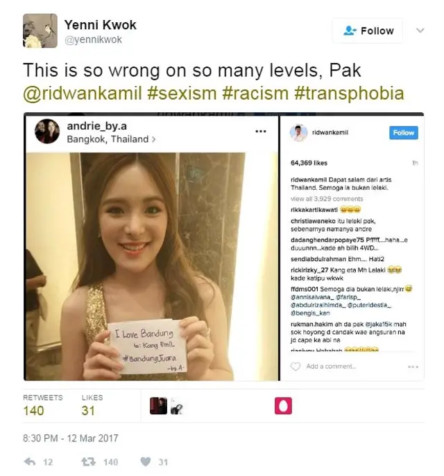 Ridwan Kamil Dinilai ‘promosikan Transfobia Dan ‘diskriminasi Lgbt