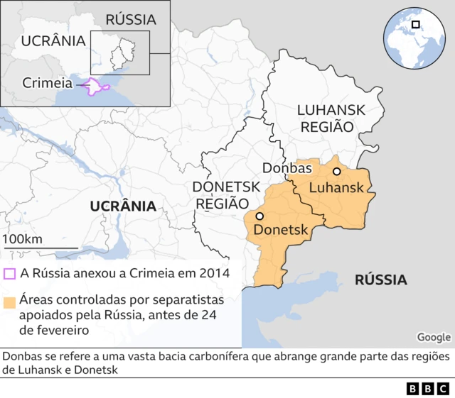 Guerra na Ucrânia: por que Rússia quer dominar região de Donbas - BBC ...